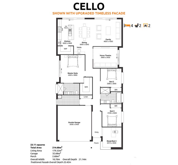 Cello Home Design & House Plan by Masterton Homes